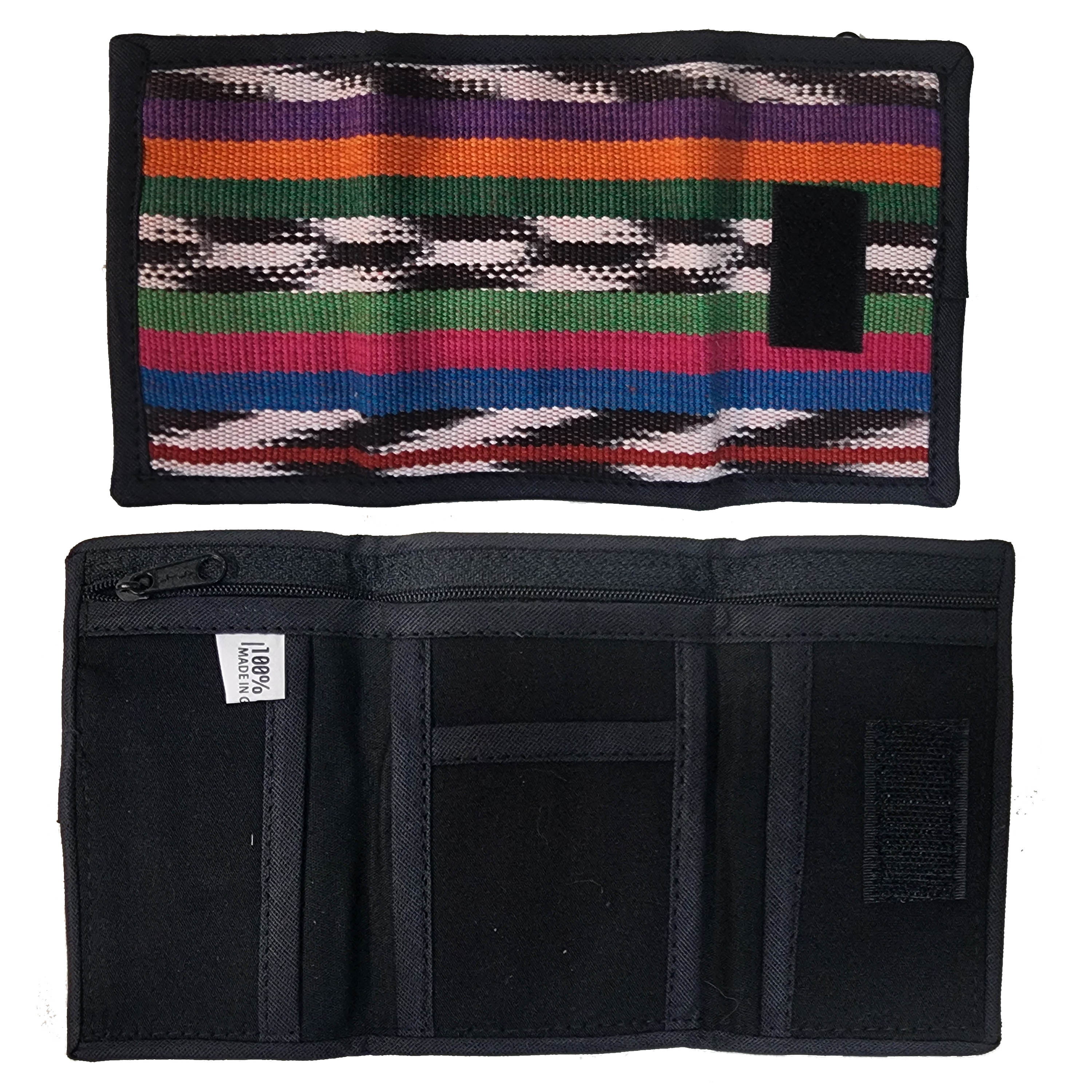 Guatemalan Multicolor Trifold Wallet