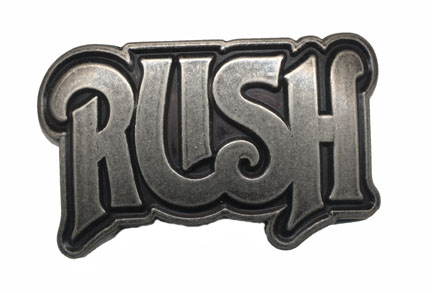 RUSH Logo Belt Buckle: Woodstock Trading Company