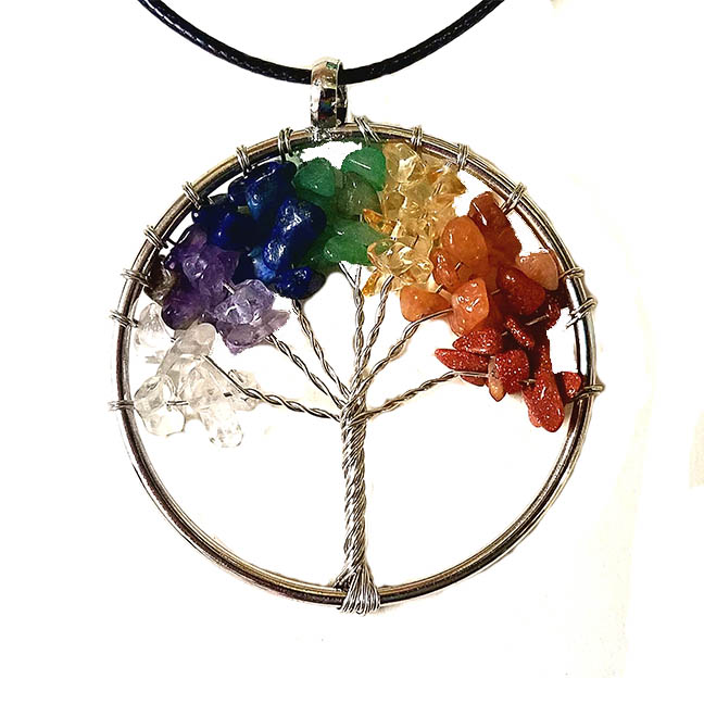 Tree Of Life Stone Necklace: Woodstock Trading Company
