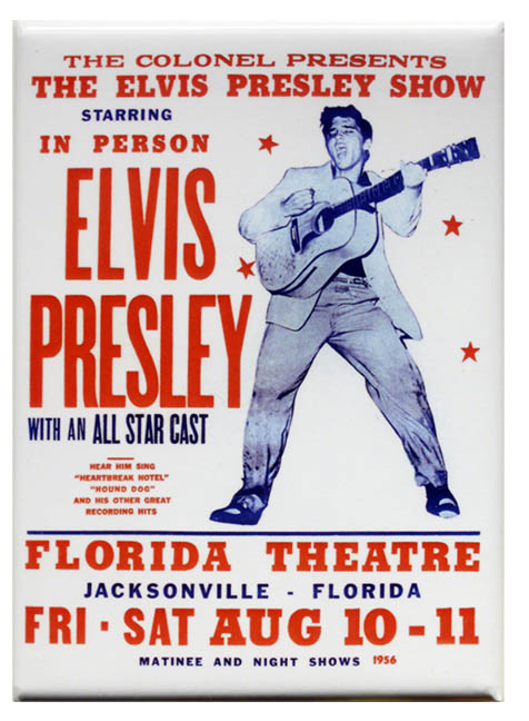 Elvis Presley Poster Magnet: Woodstock Trading Company