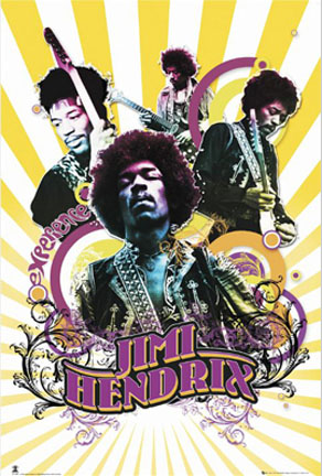 Psychedelic Poster Jimi Hendrix