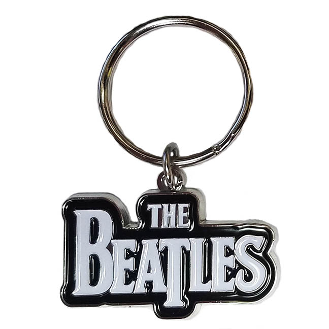 The Beatles Drop T Logo Metal Key Chain: Woodstock Trading Company