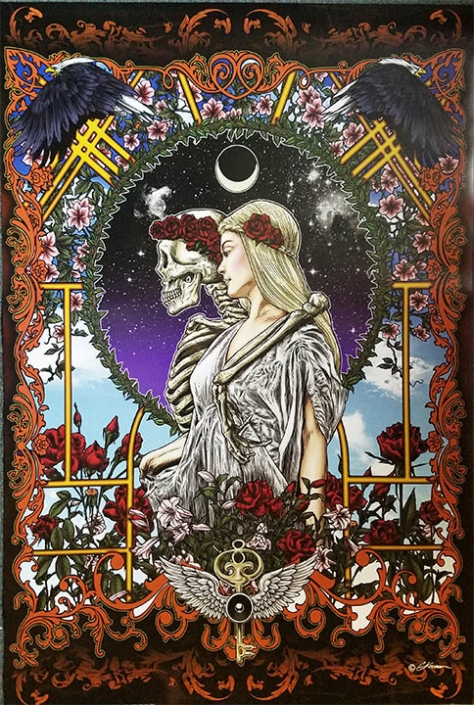 Grateful Dead Skeleton Poster