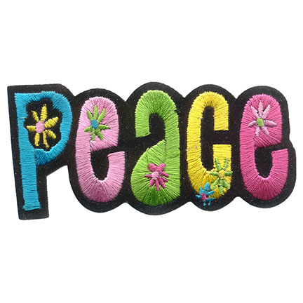 Multicolor Peace Patch: Woodstock Trading Company
